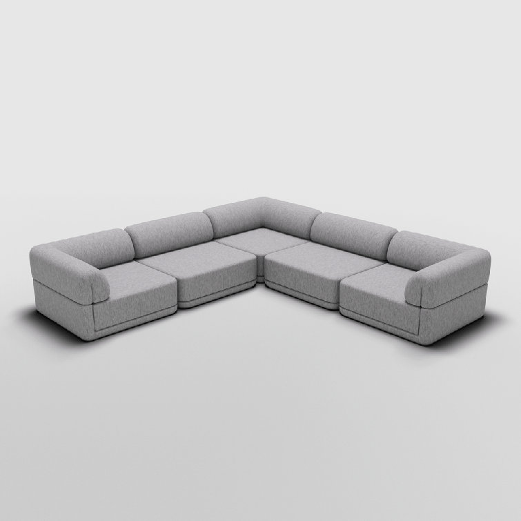 Cube 5 - Piece Modular Upholstered L-Sectional | AllModern